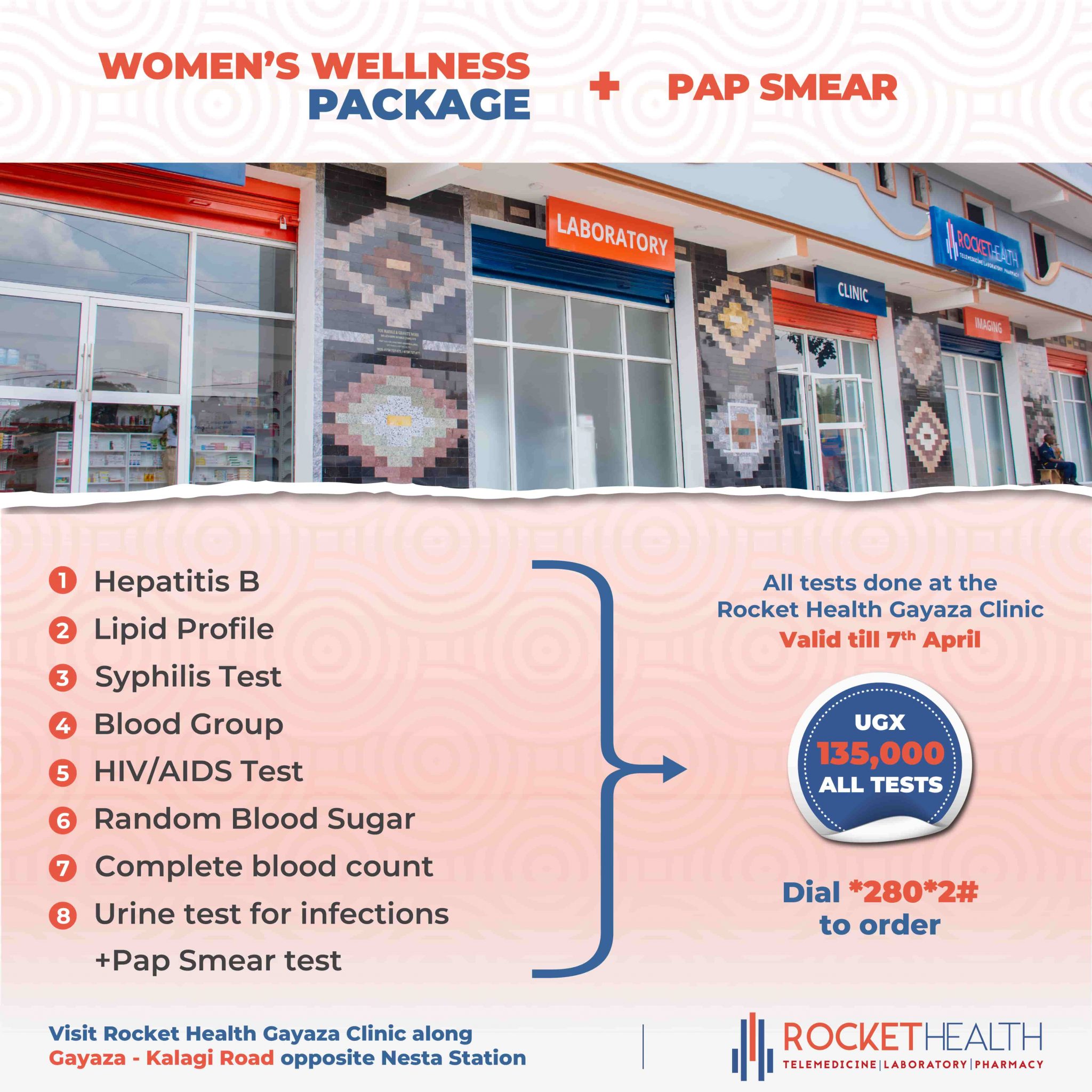 Women's Wellness Package + PAP Smear | Rocket Health Shop